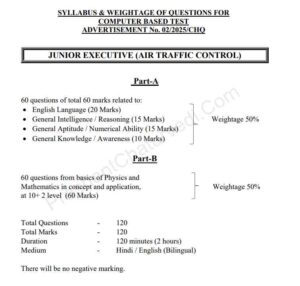 AAI ATC Syllabus PDF & Exam Pattern 2025: Download Free PDF